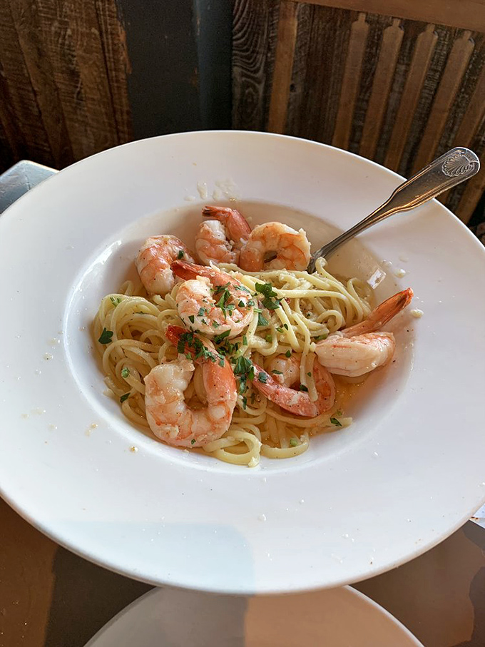These plump shrimp lounging on a bed of pasta aren't just scampi &ndash; they're a masterclass in garlic-butter simplicity.