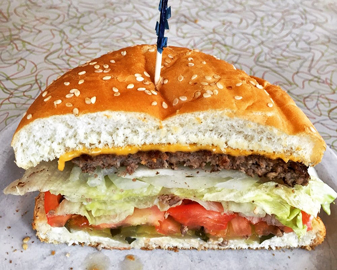 This isn't just a cheeseburger&mdash;it's architecture. The golden ratio of beef, cheese, and fresh veggies creates perfect harmony in every bite.