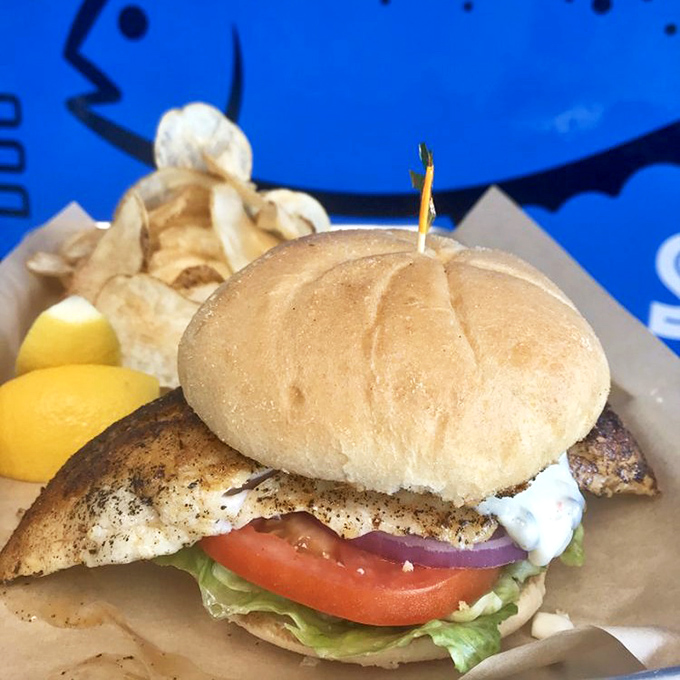 Behold the snapper sandwich that could make even the pickiest eater reconsider their relationship with fish.