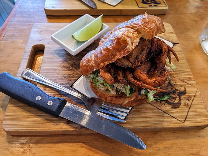 This soft shell crab BLT isn't just a sandwich&mdash;it's architecture. A crunchy, savory masterpiece that makes you wonder why all sandwiches don't aim this high.