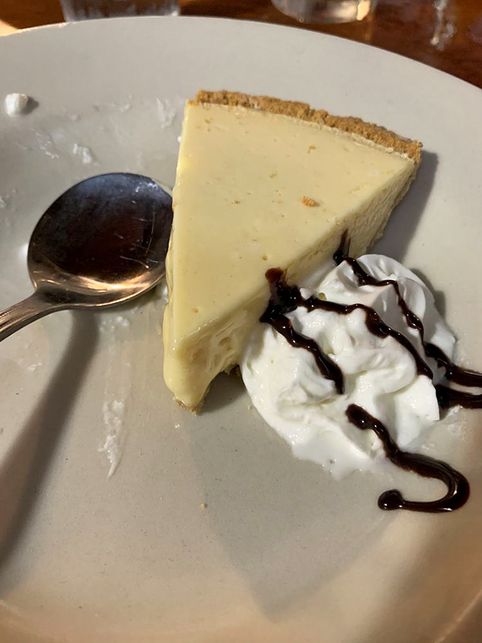 The star of the show: sour orange pie with whipped cream. One bite of this creamy, sweet-tart masterpiece and you'll understand why people drive for hours.