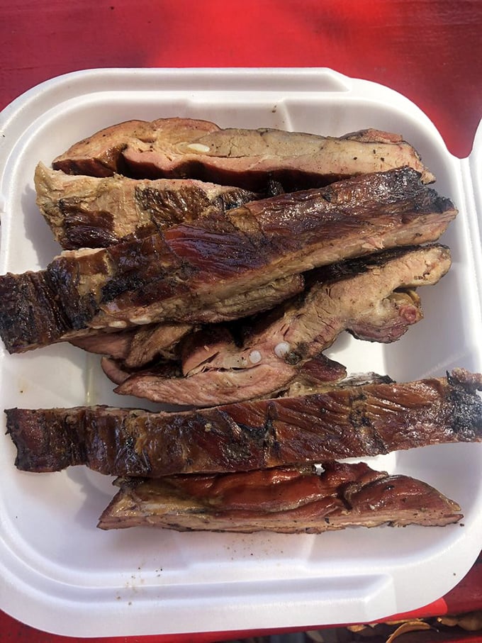 These St. Louis ribs aren't just cooked&mdash;they're transformed. That smoke ring isn't just pink; it's a barbecue love letter written in smoke and time.