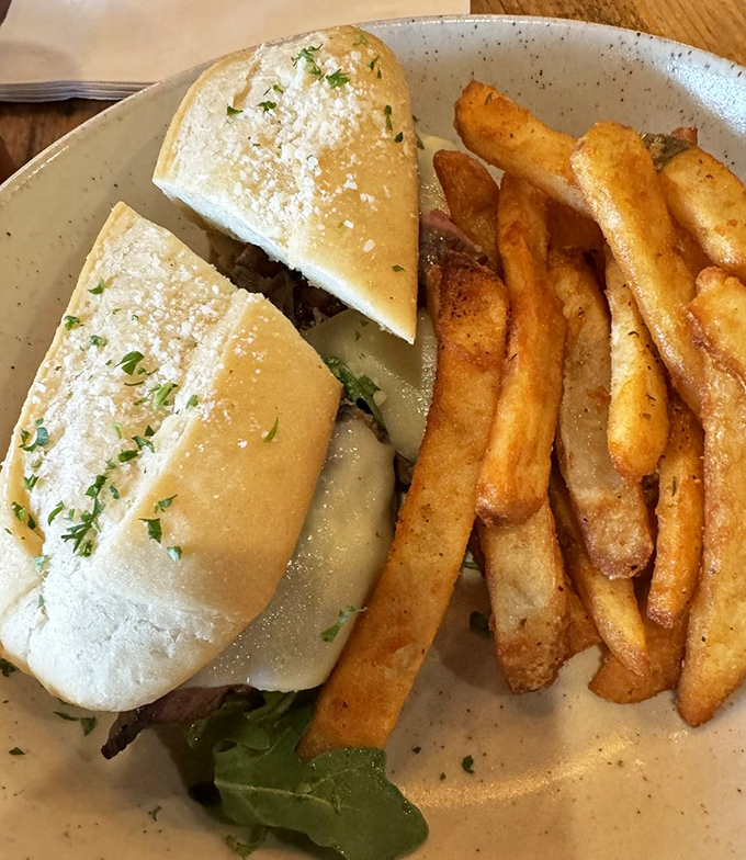 This sandwich doesn't just satisfy hunger&mdash;it creates food memories. Golden fries and that perfectly toasted bun are the supporting actors to the star protein.