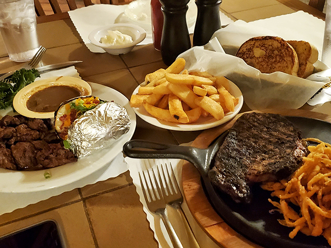 Steak night perfection! That sizzling cast iron skillet isn't just cooking meat&mdash;it's creating memories that will haunt your taste buds for weeks.