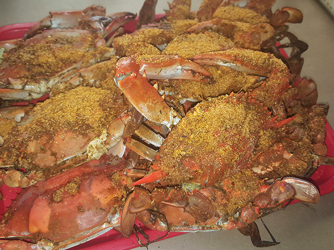 Behold the Mount Everest of Maryland tradition &ndash; enough Old Bay here to make your sinuses sing hallelujah.