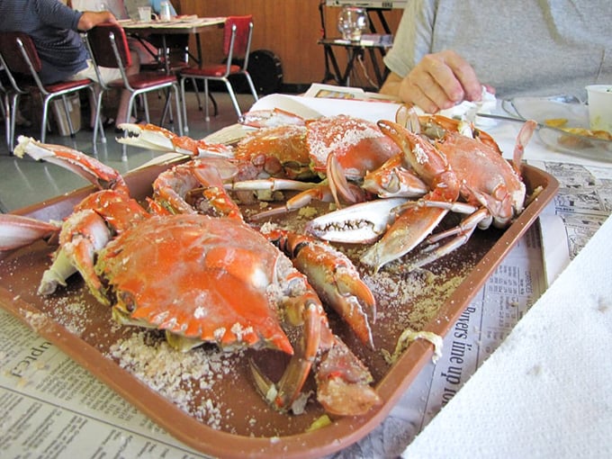 These steamed crabs aren't just dinner&mdash;they're an interactive experience where the reward for your labor is sweet meat kissed by that signature spice blend.