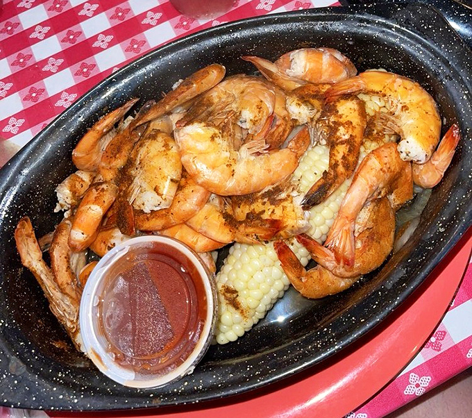 These aren't your dainty cocktail shrimp that taste like they've been swimming in chlorine. These plump beauties are seasoned to perfection&mdash;worth getting your fingers dirty for.