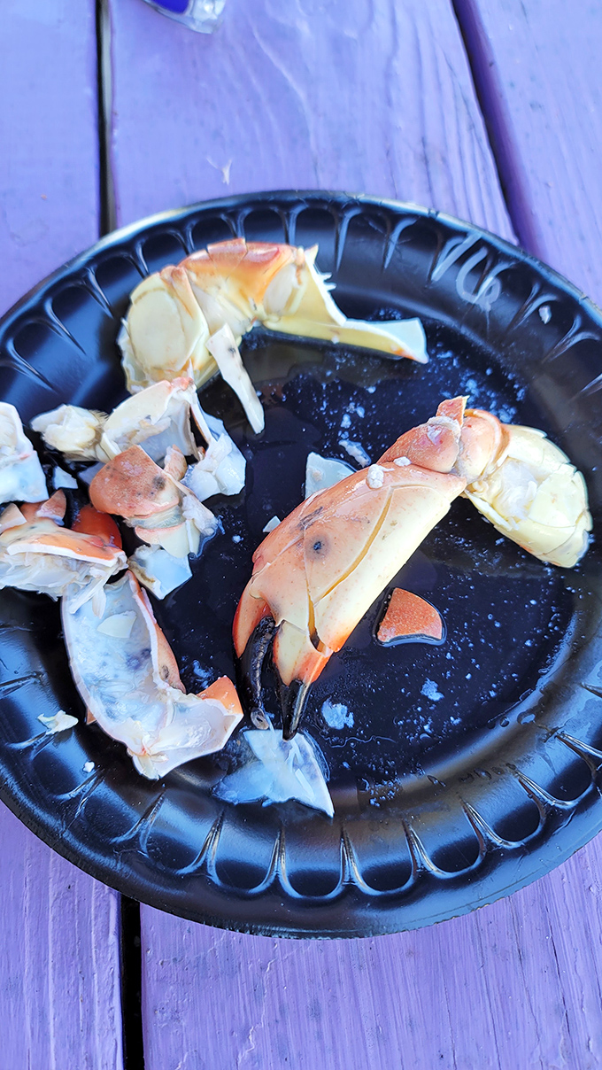 Stone crab claws arrive like edible treasure from Neptune's personal collection&mdash;worth every penny and every messy, buttery finger.