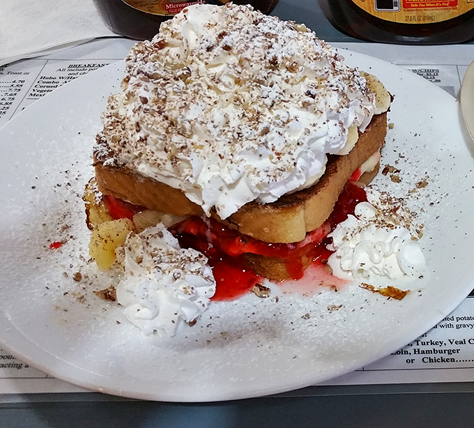 This towering beauty could make a lumberjack weep tears of pure maple syrup joy.