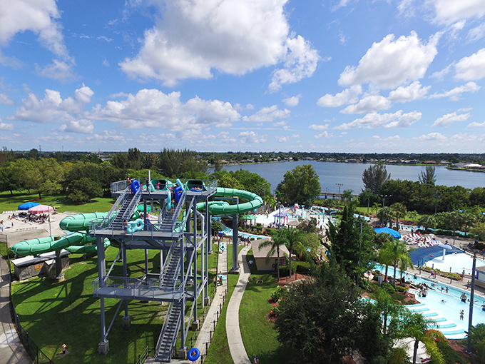 Sun Splash Family Waterpark: where Floridians go to get wet when they're tired of getting wet in natural bodies of water. Logic, Florida style.