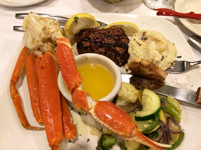 This surf and turf plate makes other restaurants wonder why they even bother trying.