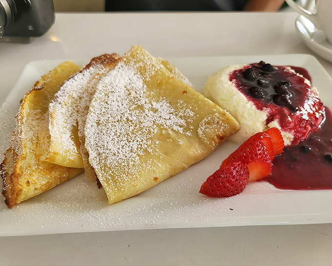 Swedish pancakes that would make grandmothers in Stockholm nod with approval. Delicate, golden, and dusted with powdered sugar&mdash;these are worth crossing an ocean for.