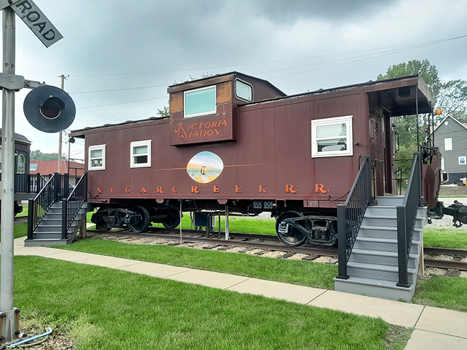 All aboard nostalgia! This converted caboose reminds us of a time when "mobile home" meant something entirely different.