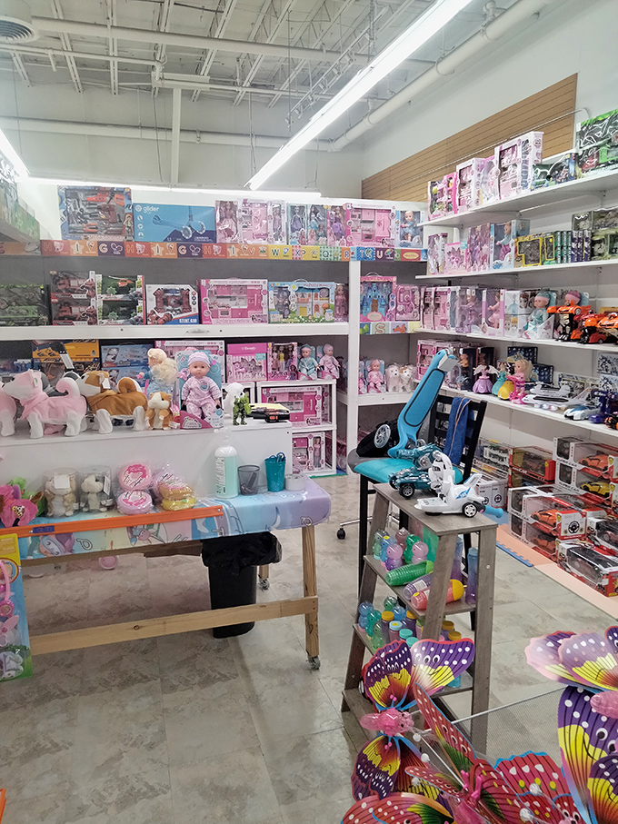 Toy heaven that would make any inner child squeal with delight. From dolls to die-cast cars, yesterday's playthings become tomorrow's collectibles.