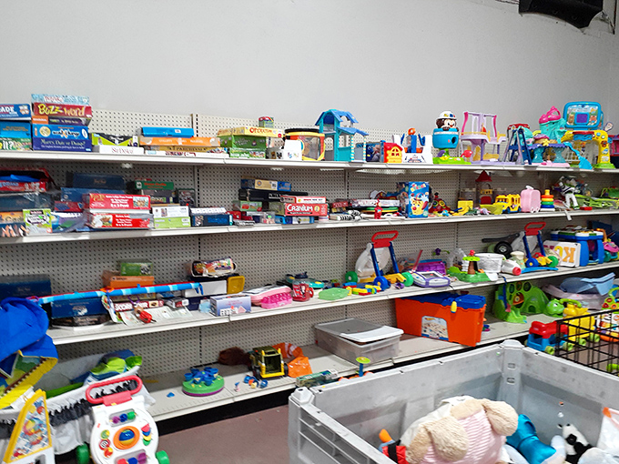 Toy paradise! Where childhood dreams line the shelves and parents' wallets breathe sighs of relief.