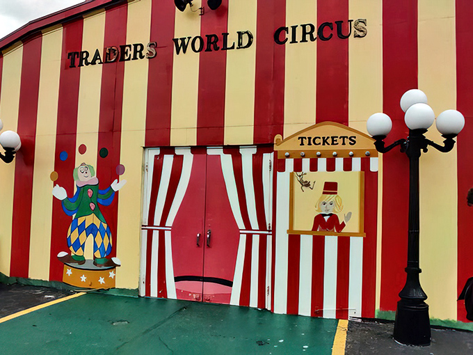 Step right up to the Traders World Circus area, where the red and yellow stripes promise the greatest show on earth&mdash;or at least in Lebanon, Ohio.
