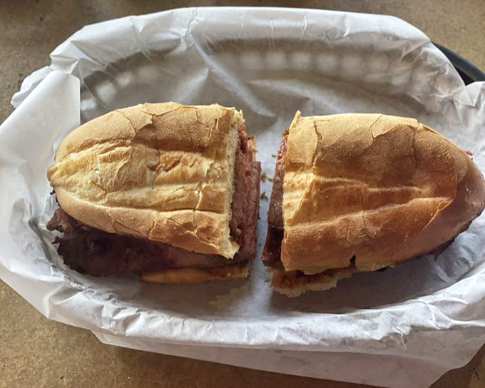 The star of the show: a tri-tip sandwich that makes other sandwiches question their life choices. Perfectly seasoned beef on a fresh roll&mdash;simplicity at its finest.
