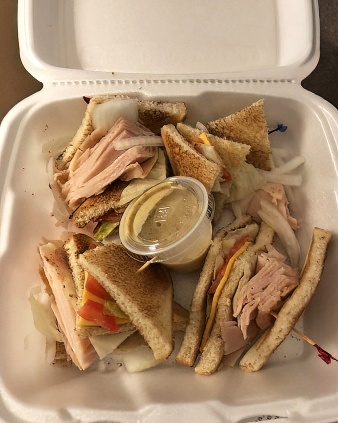 Behold the Turkey Club in all its glory&mdash;layers of real turkey, not that processed stuff that tastes like it was made in a laboratory.