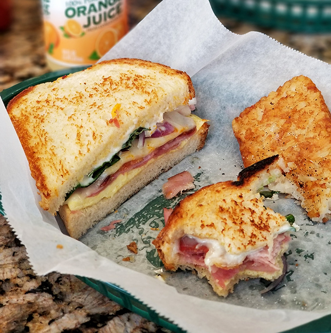 Behold the turkey melt that could make Thanksgiving jealous &ndash; golden perfection between two slices of heaven.