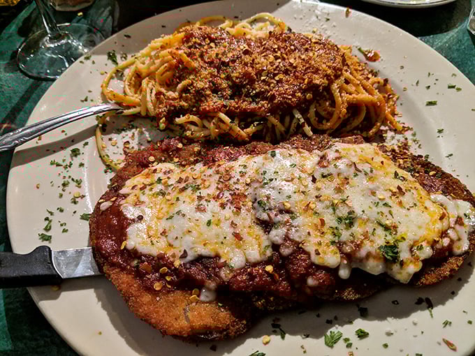 Behold the veal parmesan that will ruin you for all others &ndash; tender, golden, and absolutely magnificent.