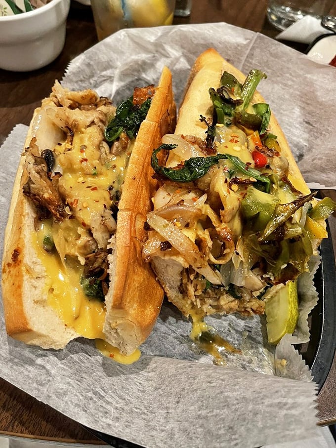 The vegan cheesesteak that launched a thousand debates. "That can't be plant-based!" is the highest compliment this sandwich receives.
