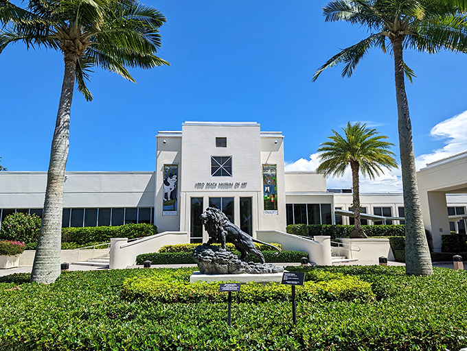 The Vero Beach Museum of Art stands like a cultural oasis, where palm trees and sculpture gardens prove Florida offers more than just sunburns and theme parks.