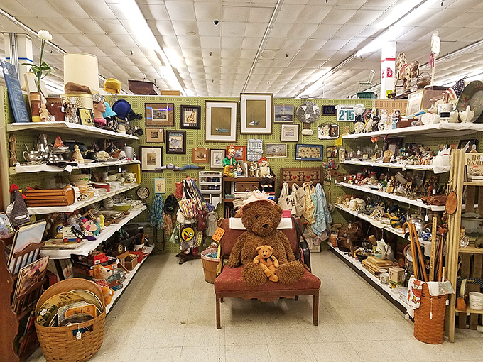 This booth is what Marie Kondo's nightmares look like, but every single item here sparks joy for the right collector.