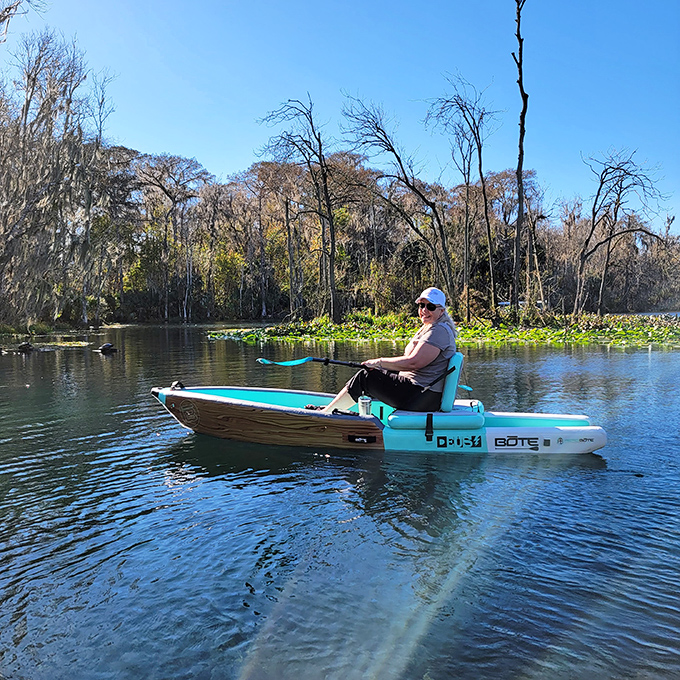 Solo adventurers find their bliss on the crystal waters. This peaceful paddle is the antidote to doom-scrolling and inbox anxiety.