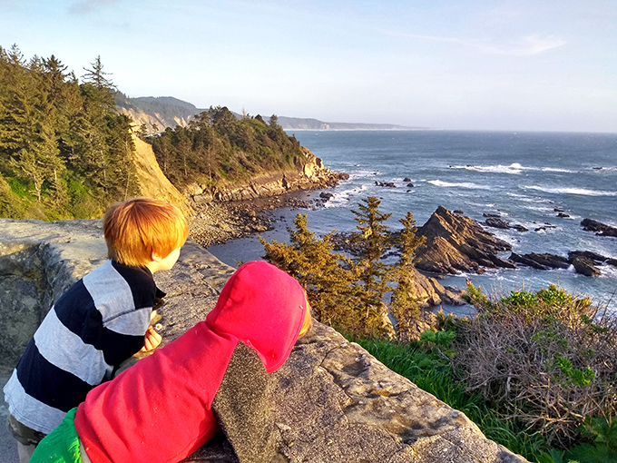 Childhood wonder meets geological majesty. These kids are getting the kind of education no classroom could possibly provide—Nature 101.