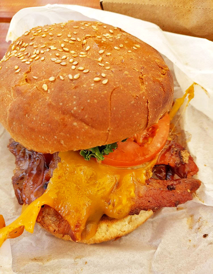 Behold the Western Burger in all its melty, messy glory. That cascade of cheese isn't just photogenic&mdash;it's a promise of the flavor explosion waiting with each bite.