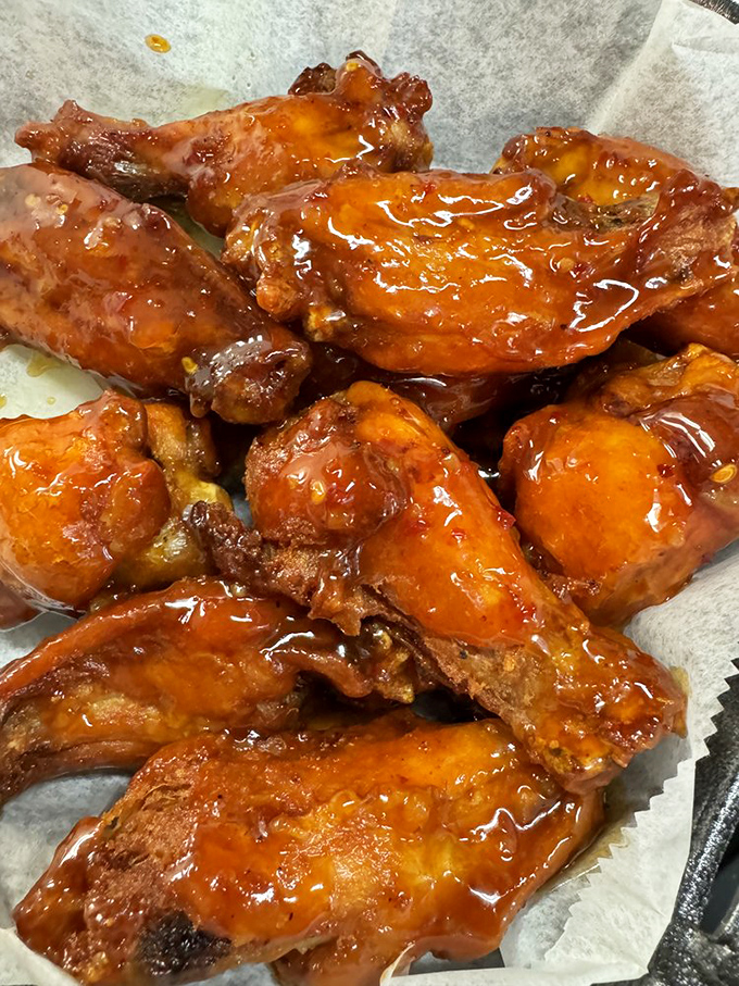 Wing perfection isn't just a myth. These glistening, sauce-slathered beauties make a compelling case for skipping napkins altogether.