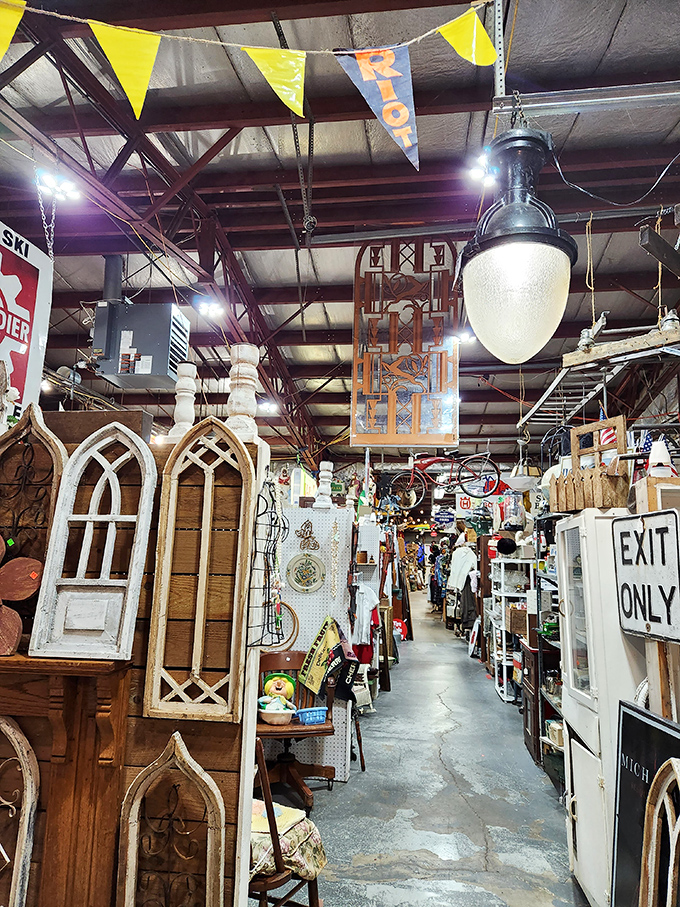 Another angle reveals the sheer magnitude of this treasure trove, stretching like a vintage wonderland across Flat Rock.