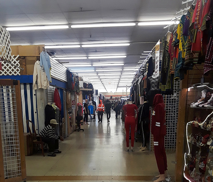 The corridors of commerce stretch into the distance, creating a bazaar-like atmosphere where shoppers become explorers and every turn reveals new possibilities.