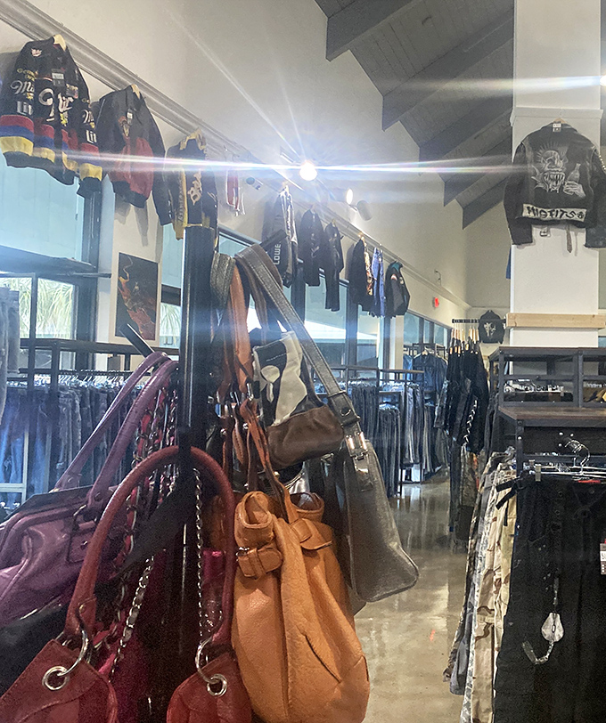 Designer handbags wait patiently for new adventures, proving luxury doesn't always require retail prices.