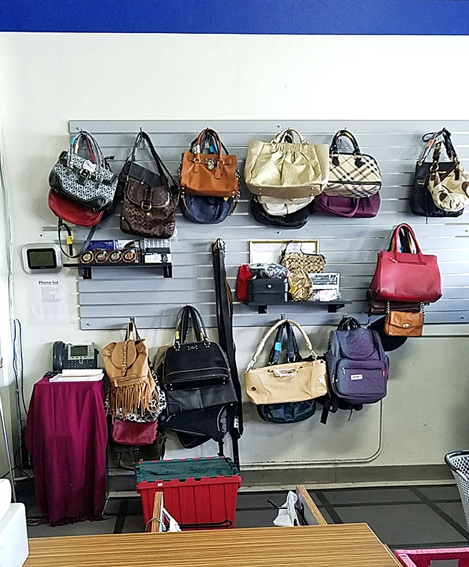 Handbag heaven! Each purse carries its own mysterious history&mdash;like archaeological artifacts, but with more practical storage options.