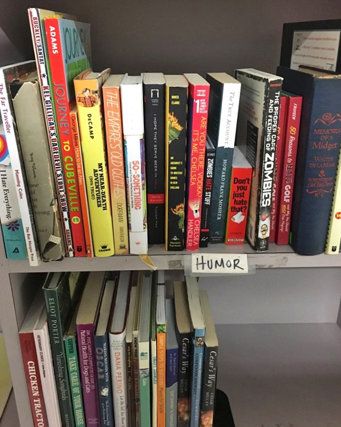 The humor section alone could keep you entertained for hours. Books that once made others laugh now wait patiently for your chuckles.