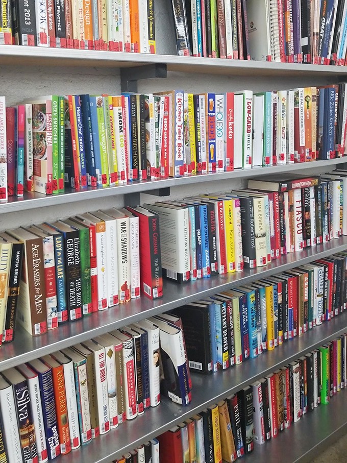 Bibliophiles rejoice! These shelves hold everything from forgotten bestsellers to that obscure cookbook your grandmother swore by.