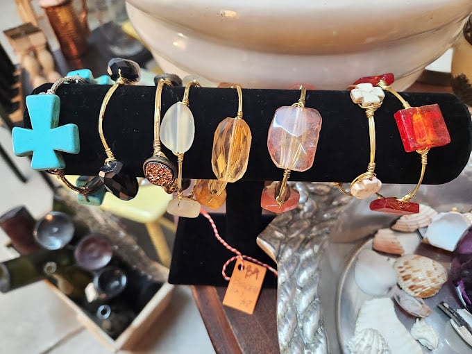 These aren't just bracelets&mdash;they're wearable time machines. Each stone and bangle carries stories from another era, waiting to complement your modern outfit.