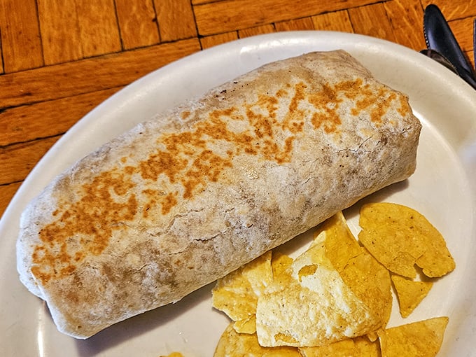 This burrito could double as a body pillow, but tastes infinitely better than your average bedding.