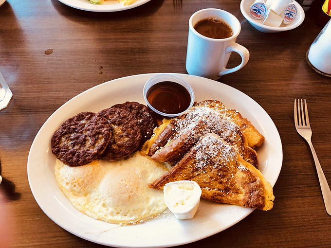 Breakfast perfection doesn't need fancy ingredients&mdash;just perfectly executed classics like these golden French toast triangles and eggs that know exactly when to stop cooking.