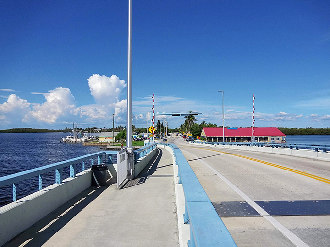 Crossing Matlacha Bridge feels like entering a different dimension. One minute you're in regular Florida, the next you're in wonderland. 