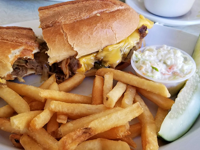 The legendary cheesesteak that's worth crossing county lines for. That perfect balance of meat, cheese, and bread is Pennsylvania poetry.