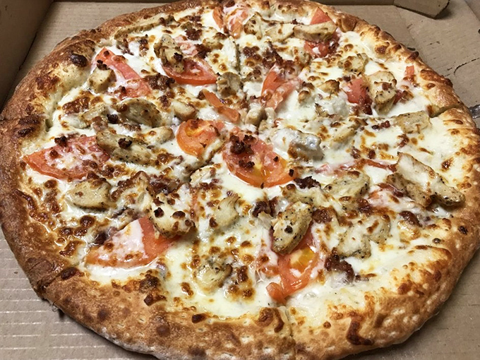 This chicken bacon masterpiece isn't just a pizza&mdash;it's edible evidence that sometimes the simplest combinations create the most profound happiness.