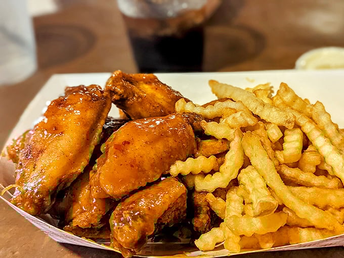 Golden wings that prove sometimes the simplest pleasures deliver the most satisfying moments of pure joy.