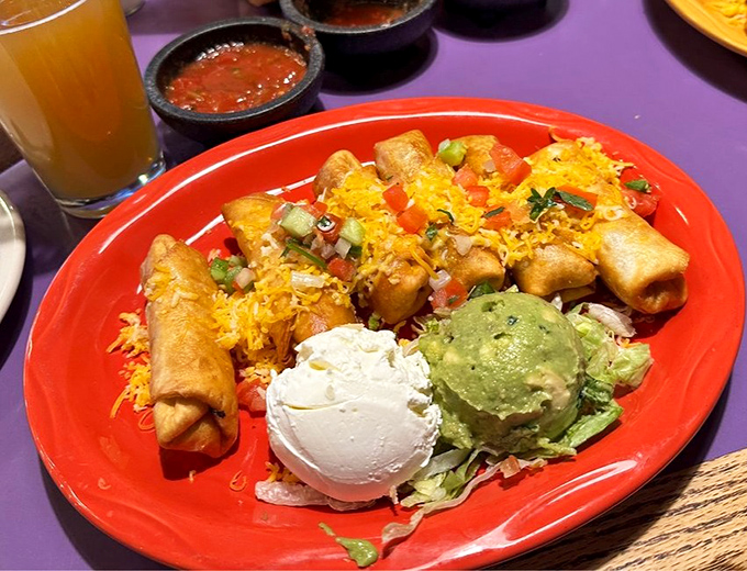 Golden perfection meets fresh guacamole &ndash; these chimichangas could make a grown person weep with joy. 