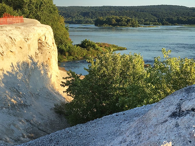 Golden hour transforms these ancient limestone formations into a warm, glowing testament to geological artistry and time.