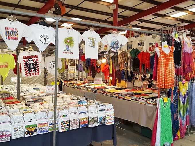 T-shirt diplomacy at its finest&mdash;where Gangnam Style meets Florida pride in a fabric United Nations of vacation memories and local humor.