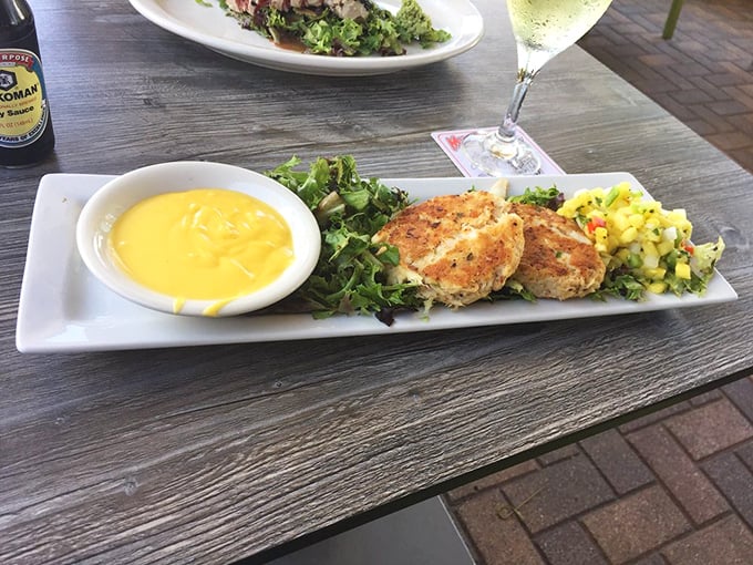 These golden crab cakes look like they graduated summa cum laude from delicious university.