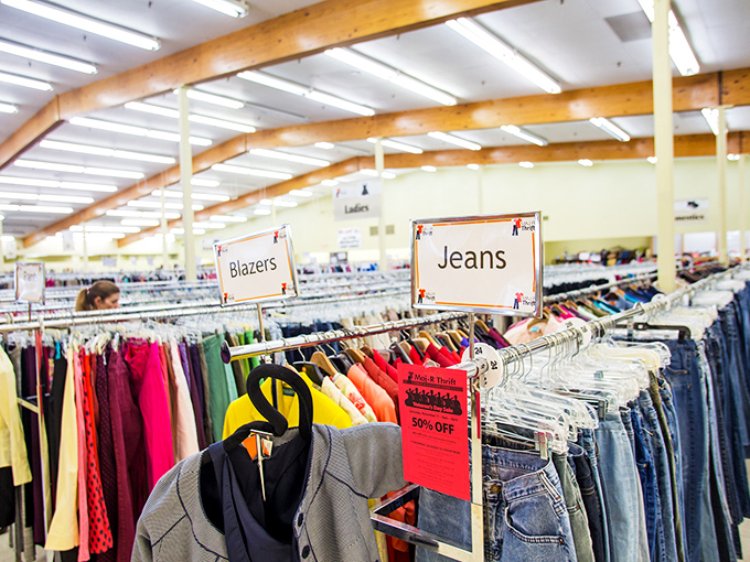 Organization meets opportunity in the clothing section. Those blazers and jeans aren't just garments&mdash;they're stories waiting for new chapters.