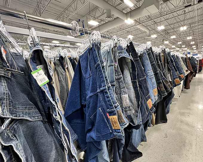 Denim heaven stretches as far as the eye can see. Each pair tells a story&mdash;some with chapters yet to be written.